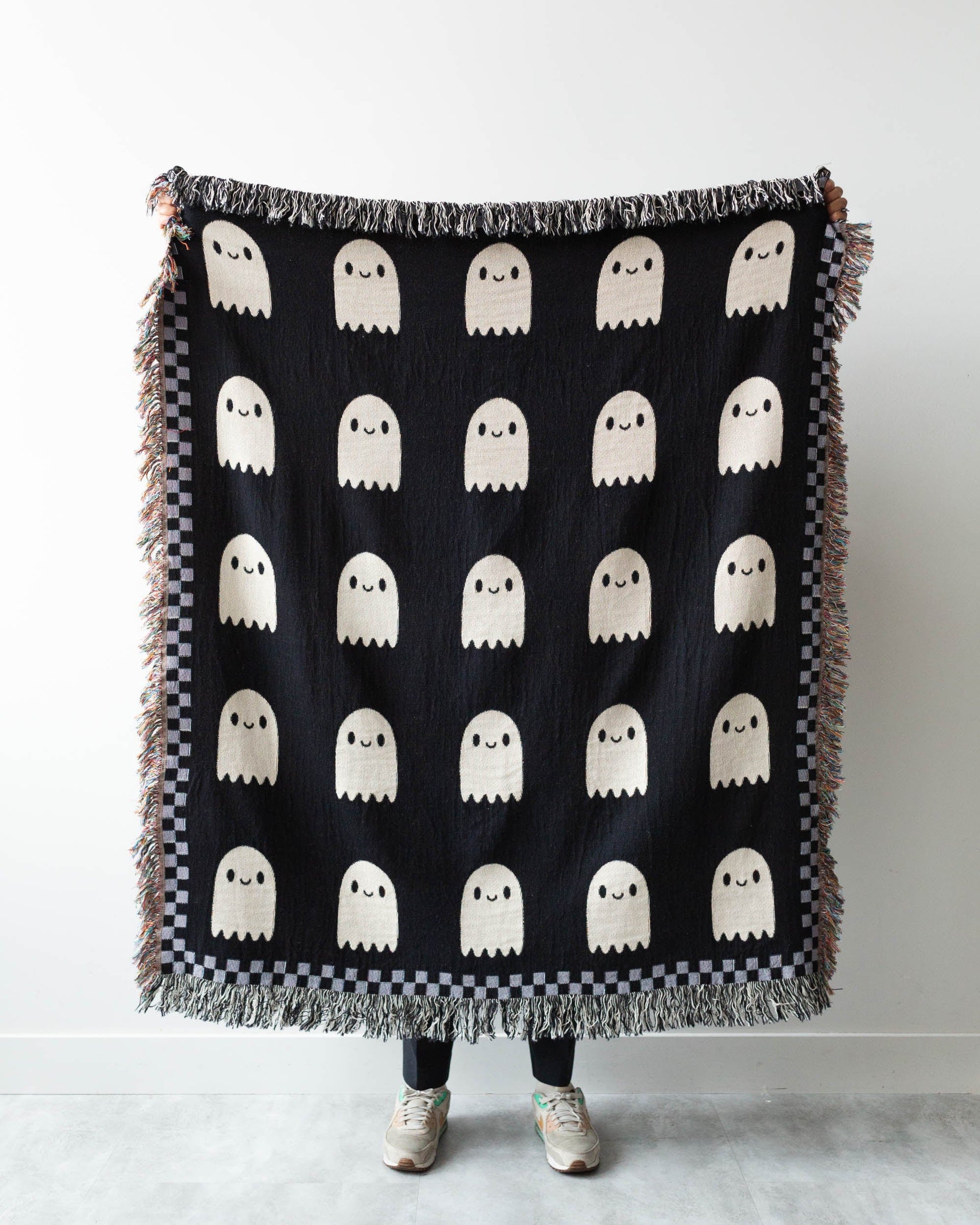 Ghosts Throw Blanket– Frankie Print Co