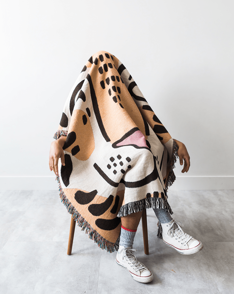 Tiger Woven Throw Blanket– Frankie Print Co