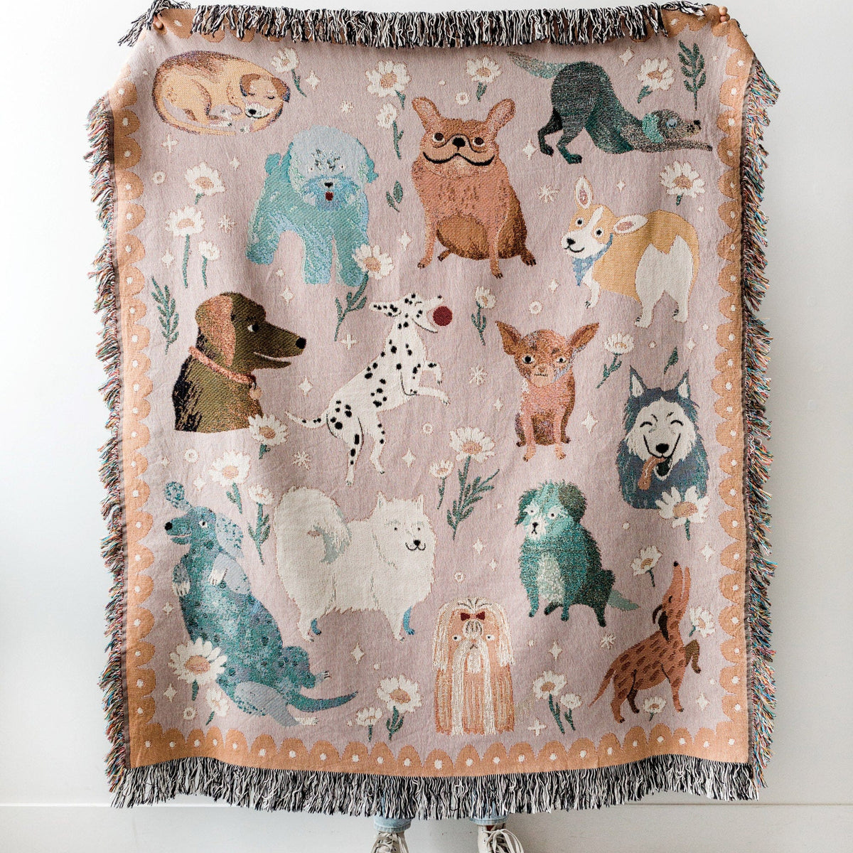 Dogs Throw Blanket