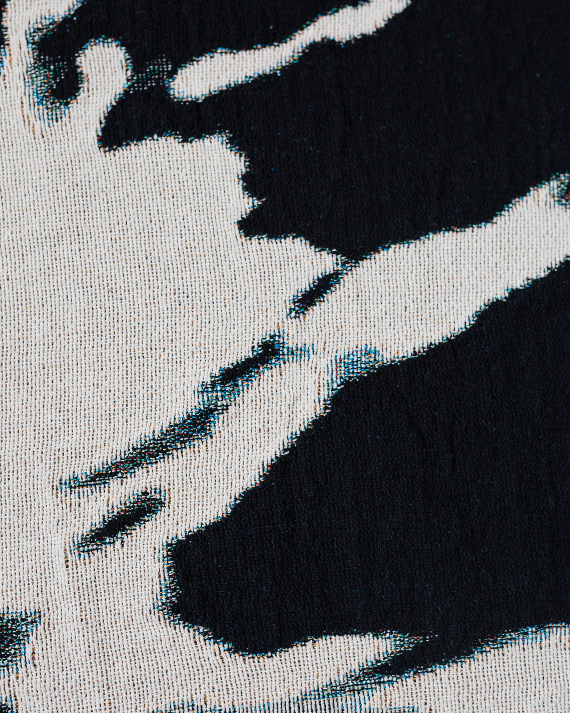 Marble Throw Blanket (Black and White II)– Frankie Print Co