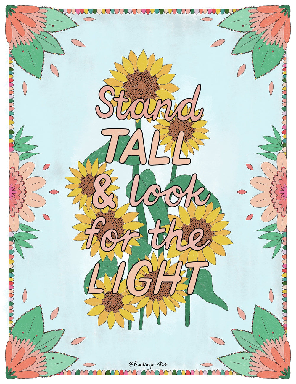 Stand Tall Coloring Sheet - Frankie Print Co
