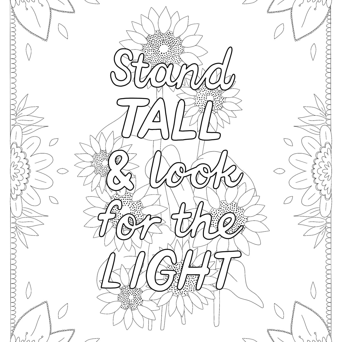 Stand Tall Coloring Sheet