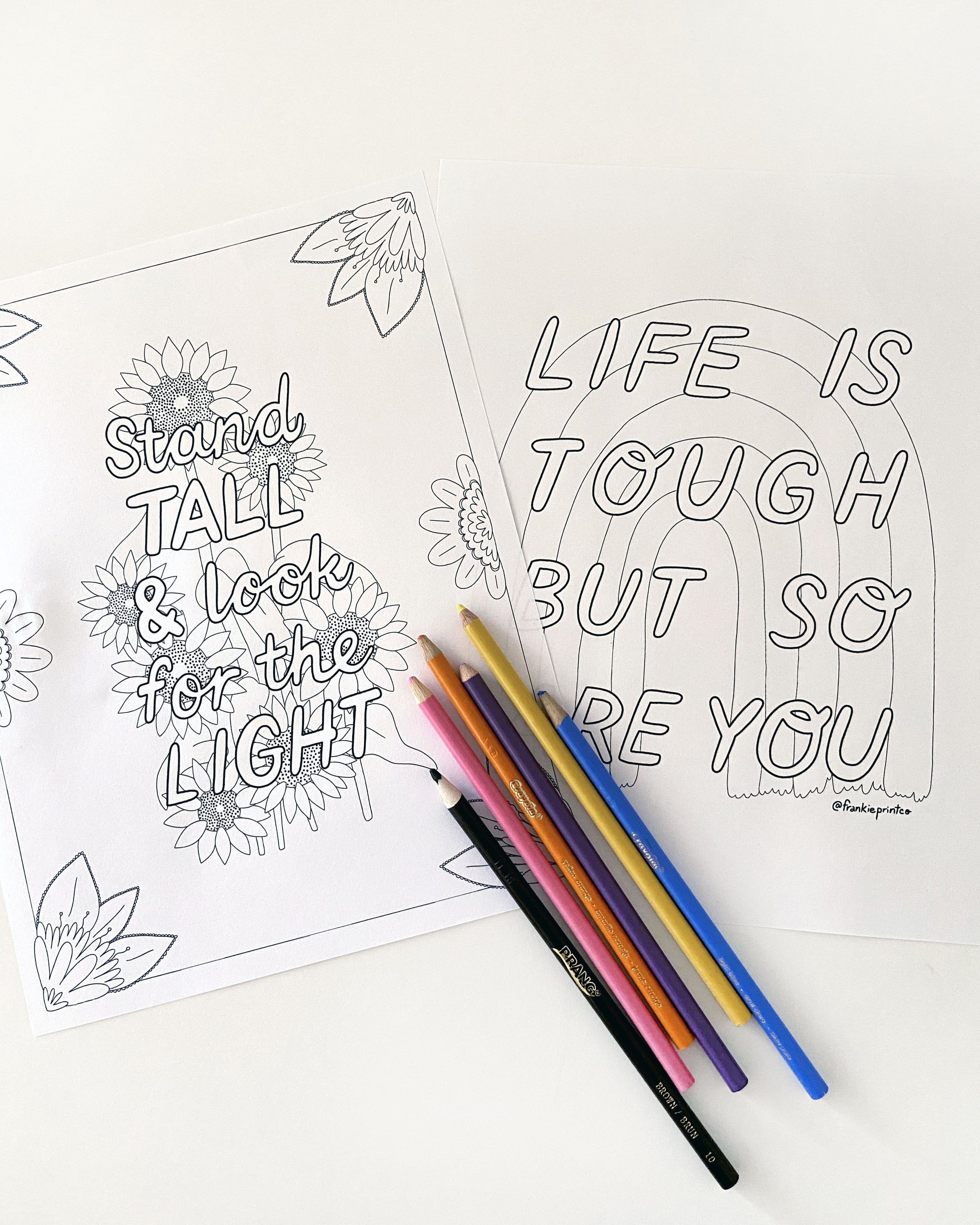 Stand Tall Coloring Sheet– Frankie Print Co